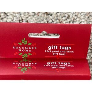 December Home | Holiday | 4 Boxes December Home Gift Tags Peel Stick ...